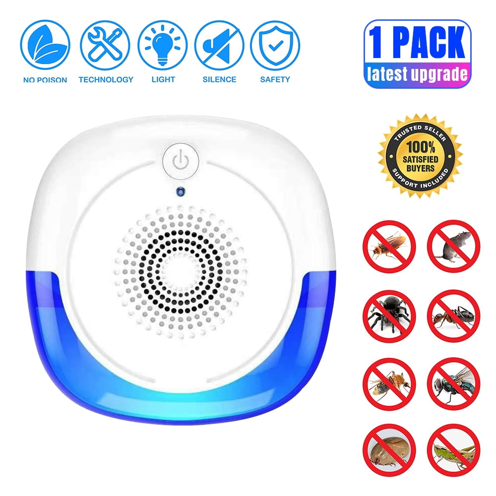 Ultrasonic Pest Repeler Plug in Indoor 1 Pack, Electronic Pest Control ...