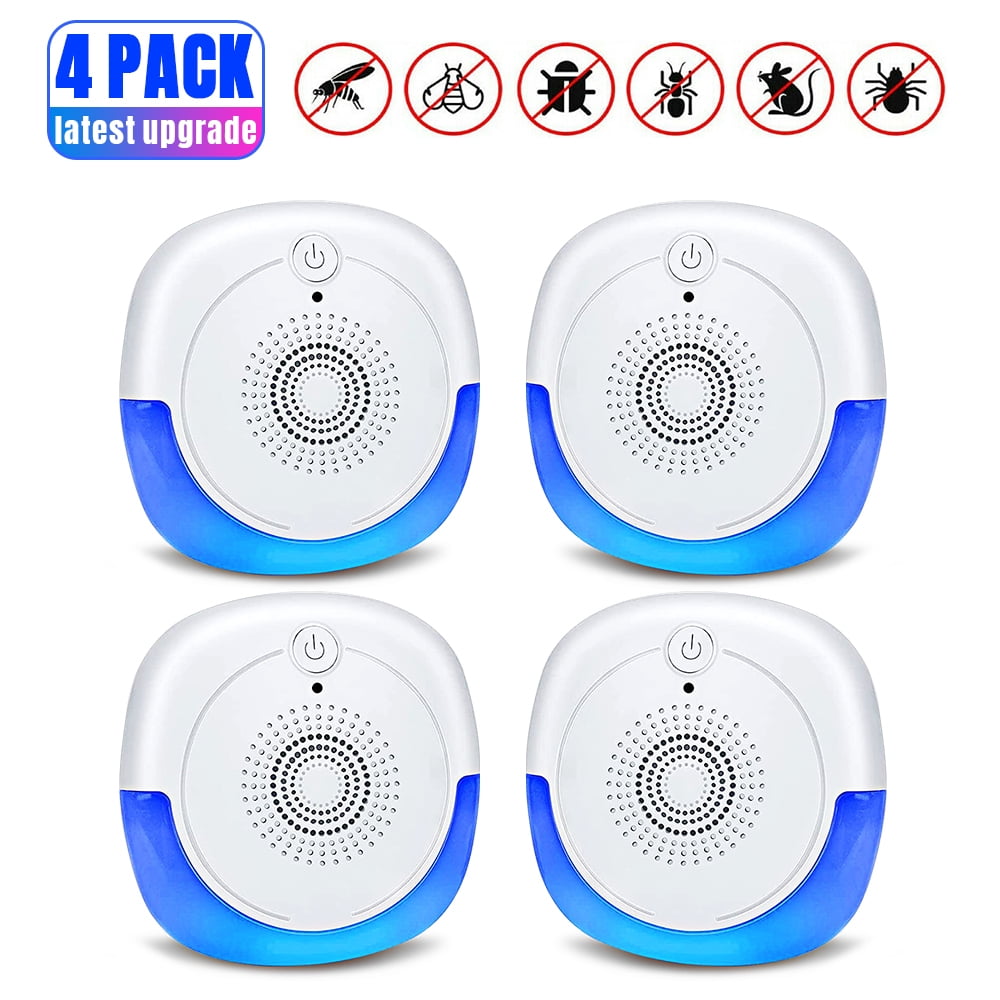 Ultrasonic Pest Repeler Plug in Indoor 4 Pack, Electronic Pest Control ...
