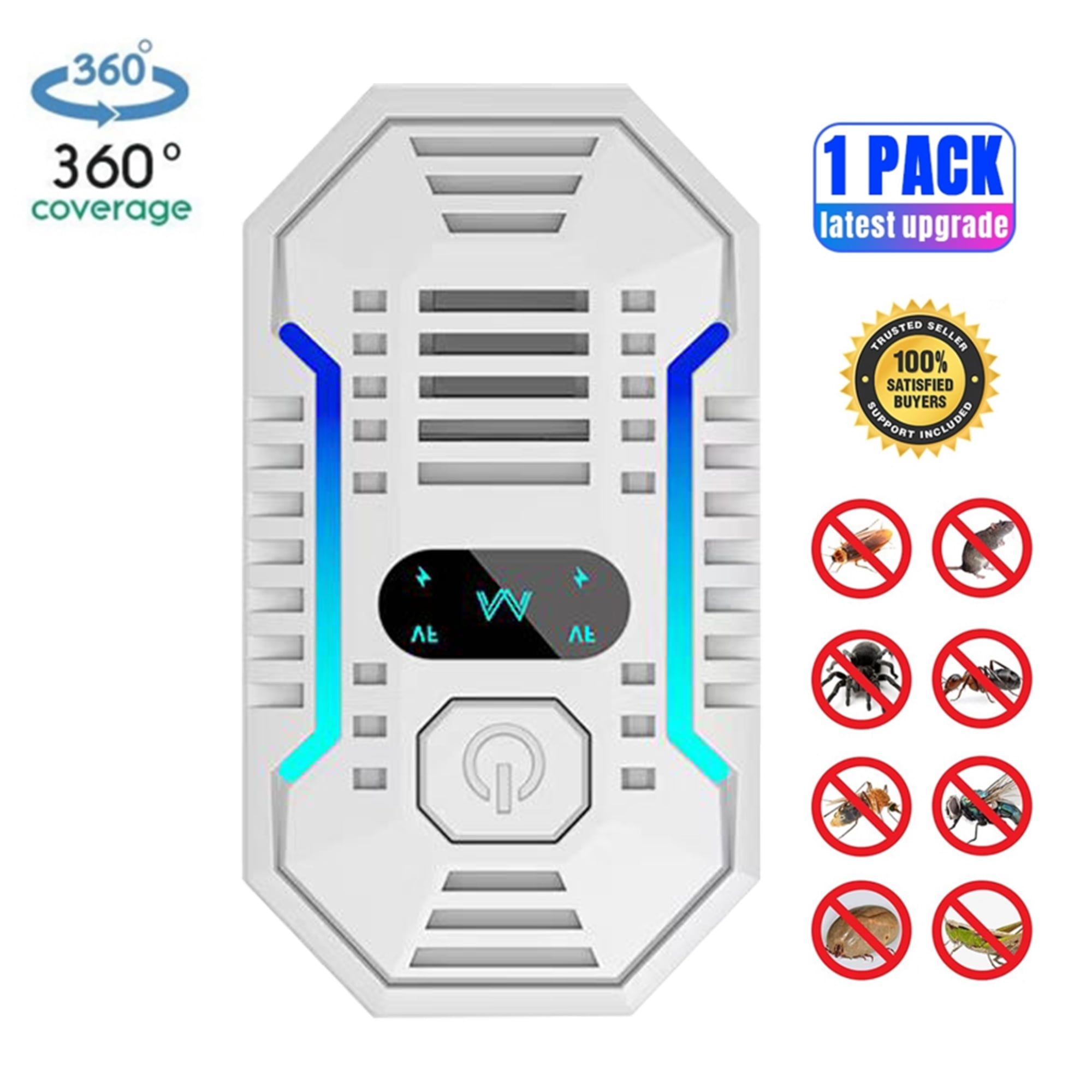 Ultrasonic Pest Repeler Plug in, Mouse Roach Rodent Bugs Mice Rats ...