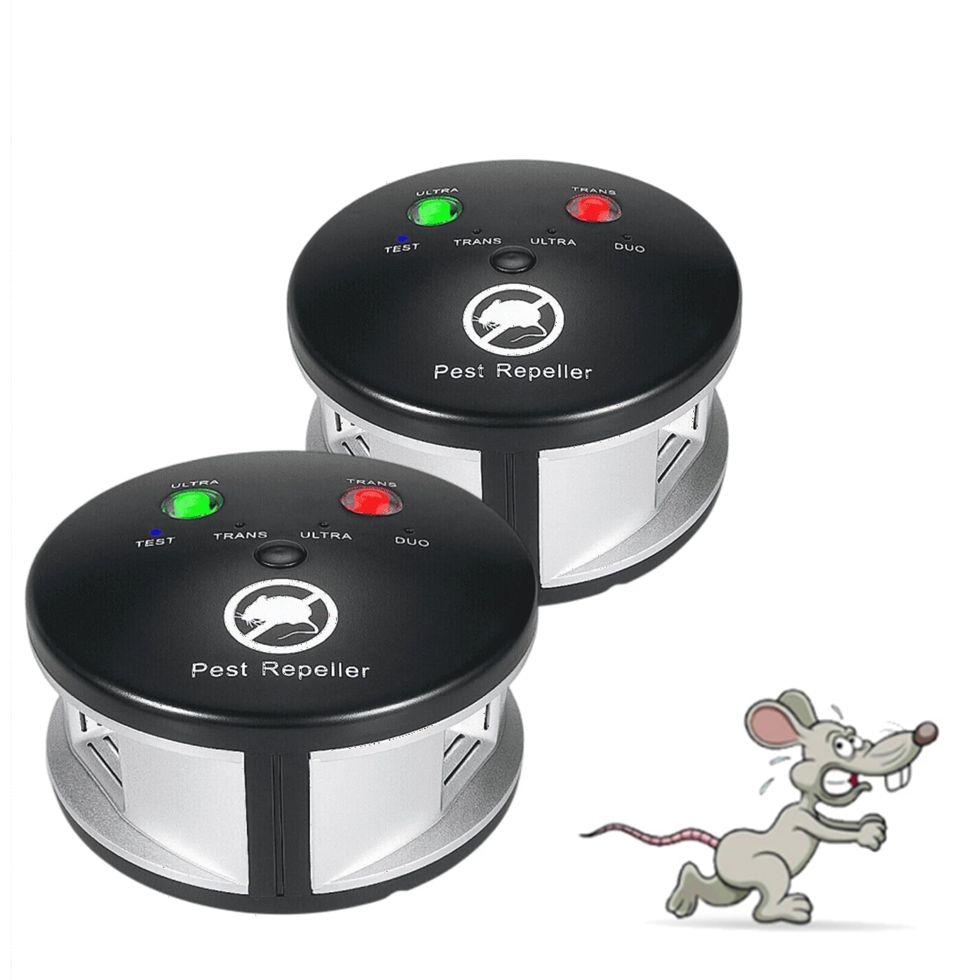 Ultrasonic Pest Repellent, 360° Mouse Rodent Repellent Plug in Indoor ...