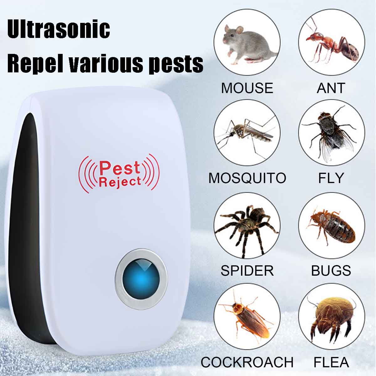 Ultrasonic Pest Repellent, Electric Insect Repellent for Indoor Use ...
