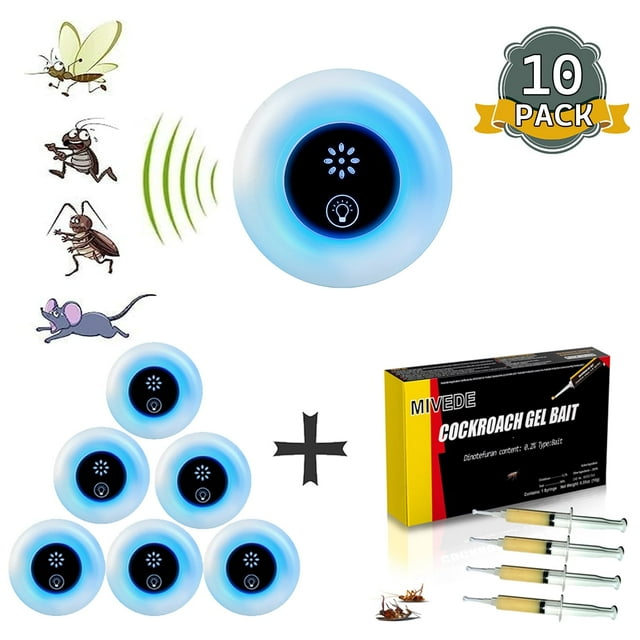 Kaagee Ultrasonic Pest Repeller - 10 Pack, Ant, Insect, Mouse Repellent ...