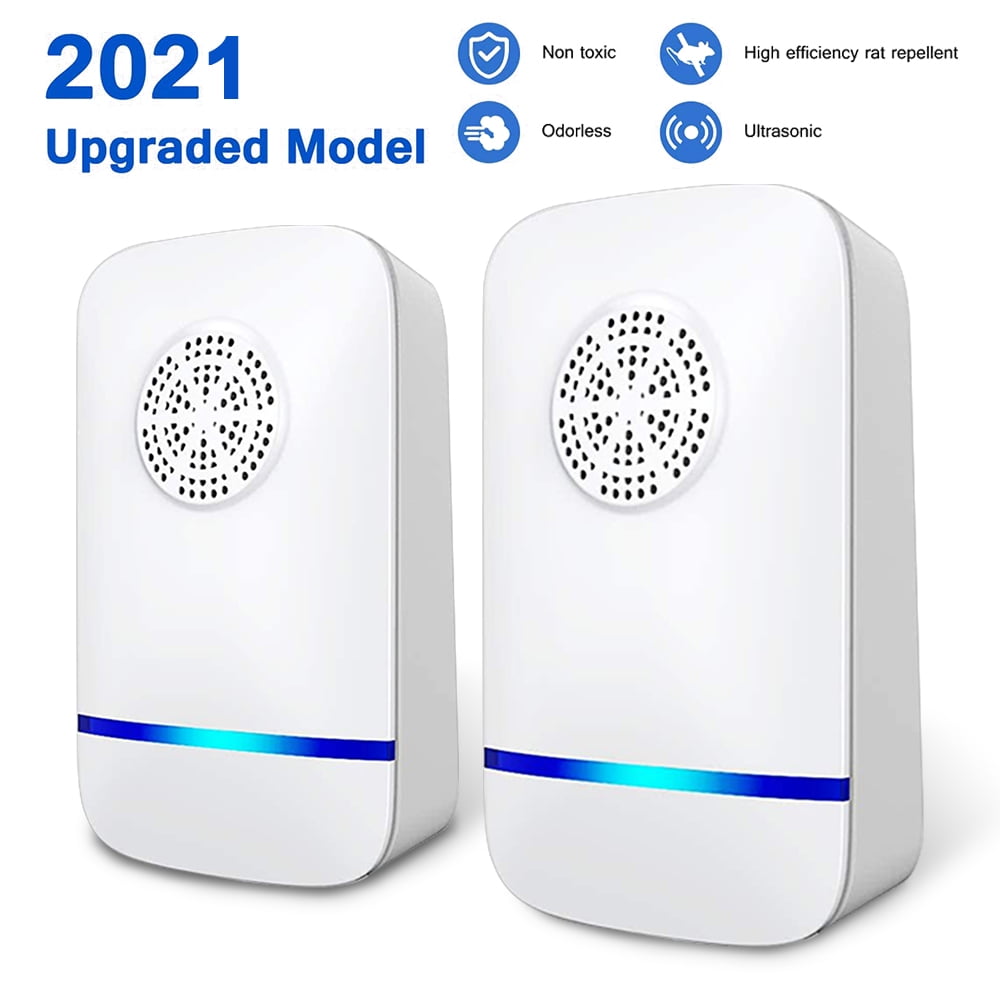Ultrasonic Pest Repeller 2 Pack,2021 Upgraded Electronic Pest Repellent ...