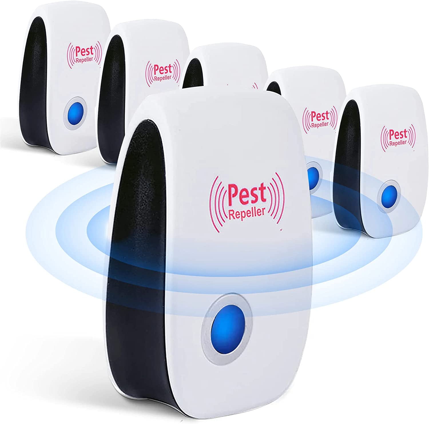 Ultrasonic Pest Repeller - 6 Pack Electronic Pest Repellent Plug-in ...