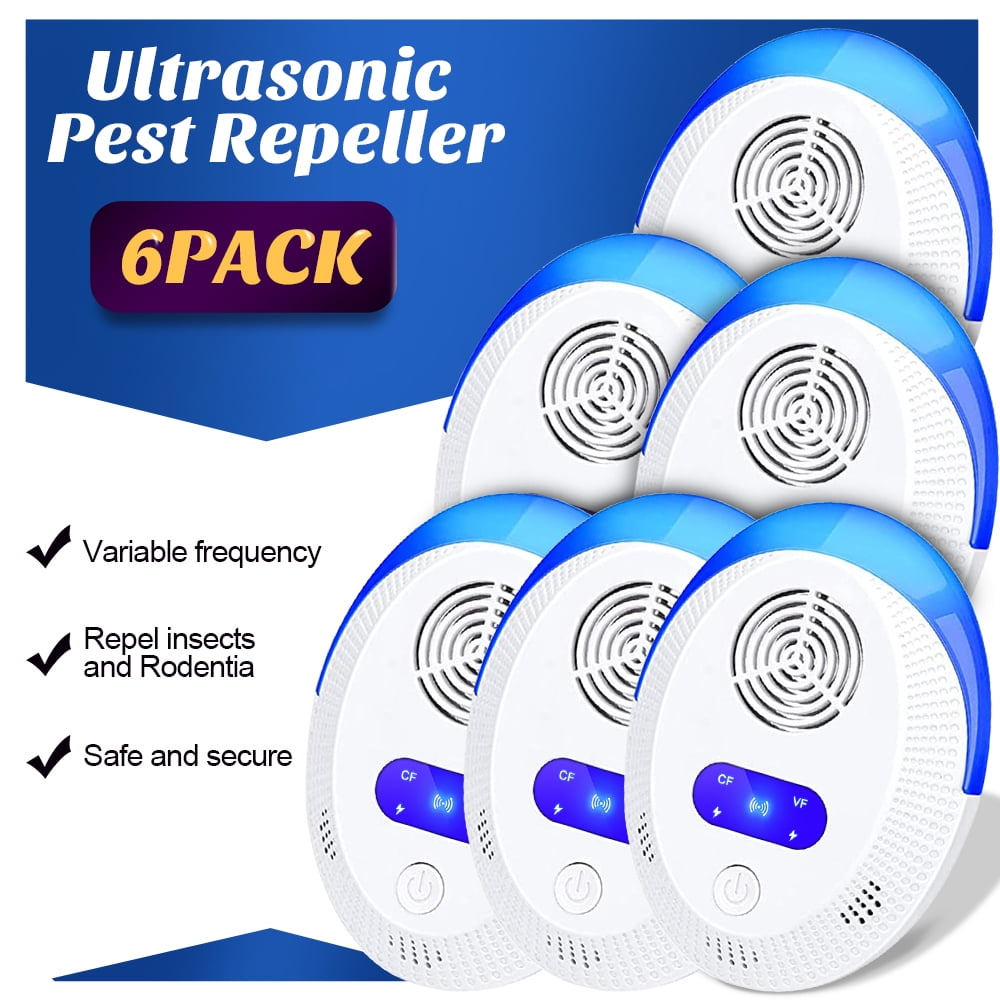 Ultrasonic Pest Repeller 6 Pack, Electronic Plug in Indoor Pest ...
