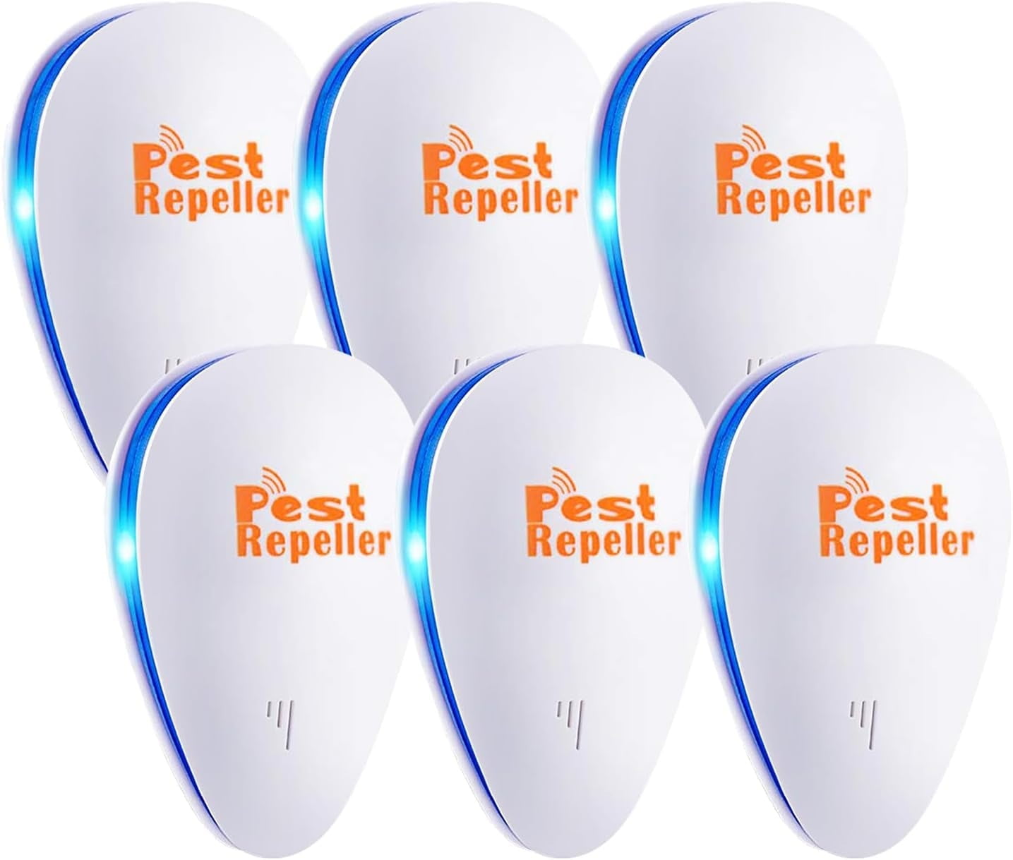 Ultrasonic Pest Repeller 6 Pack Indoor Pest Repeller Plug in Ultrasonic ...