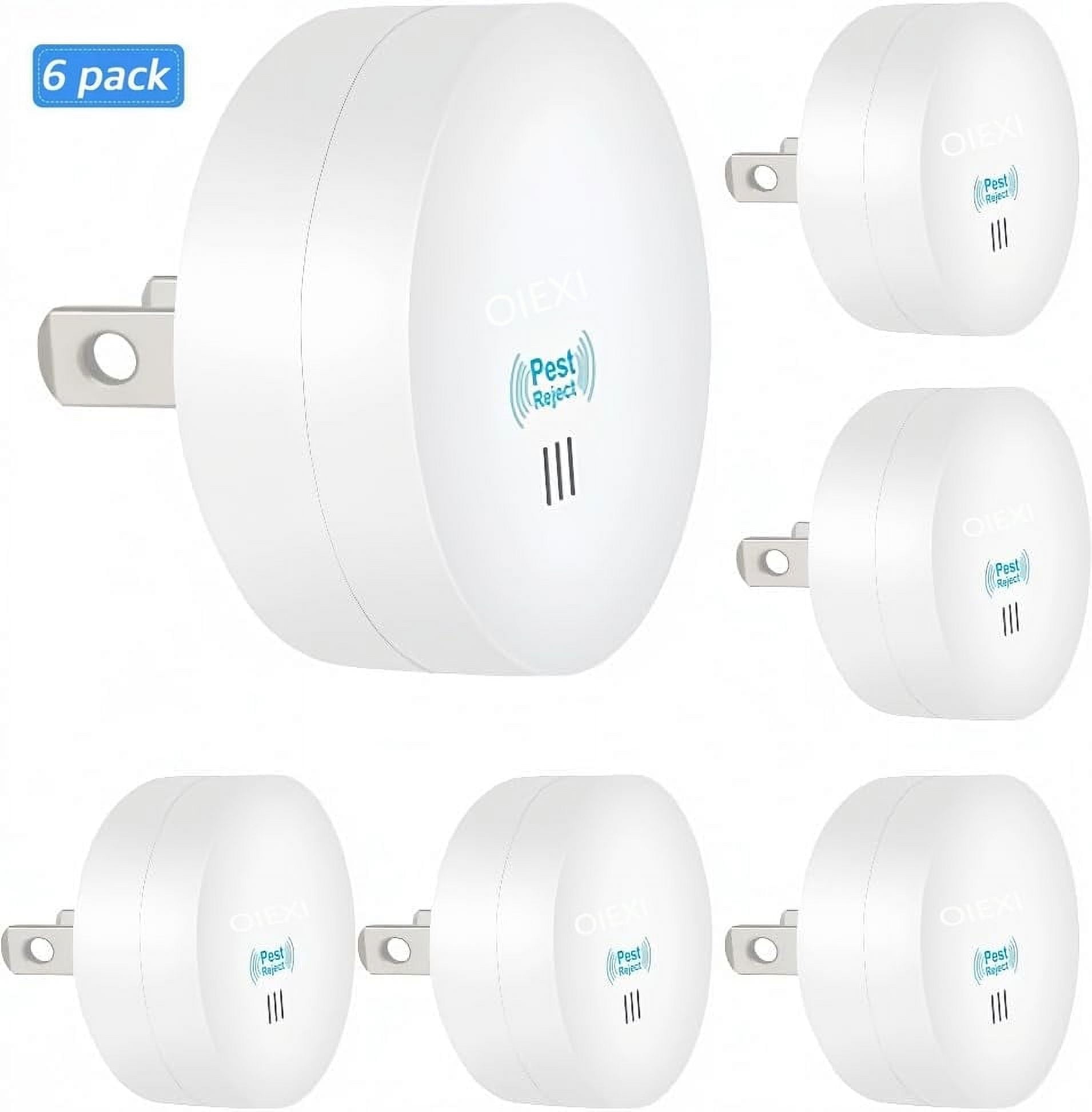OIEXI Ultrasonic Plug in Pest Repellent, 6 Pack - Walmart Business Supplies