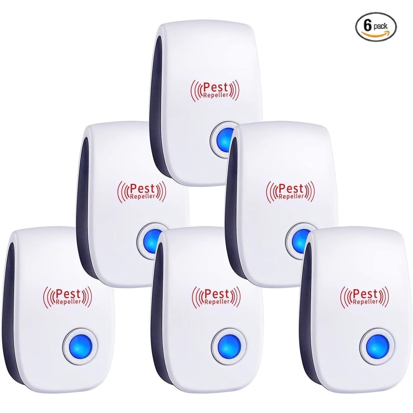 Ultrasonic Pest Repeller 6 Pack Pest Repellent, Pest Control Plug In ...