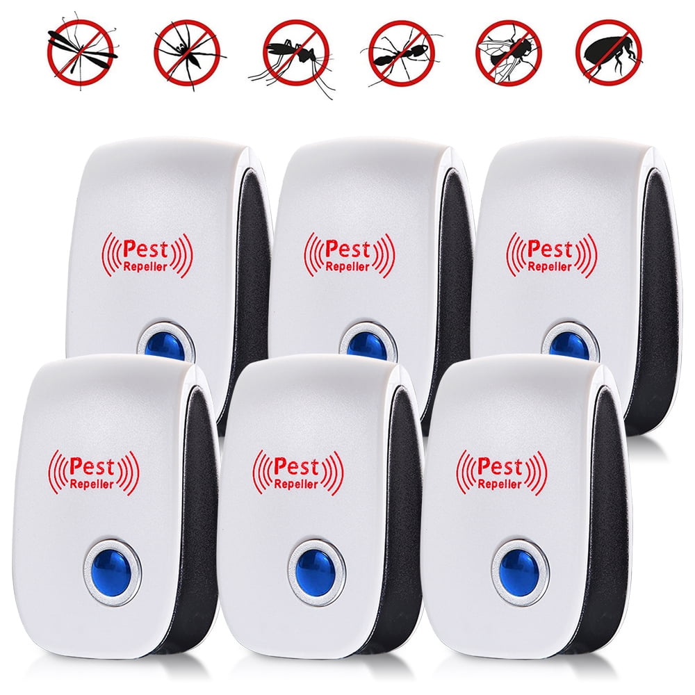 Ultrasonic Pest Repeller 6 Pack, Ultrasonic Pest Repellent, Indoor Pest ...