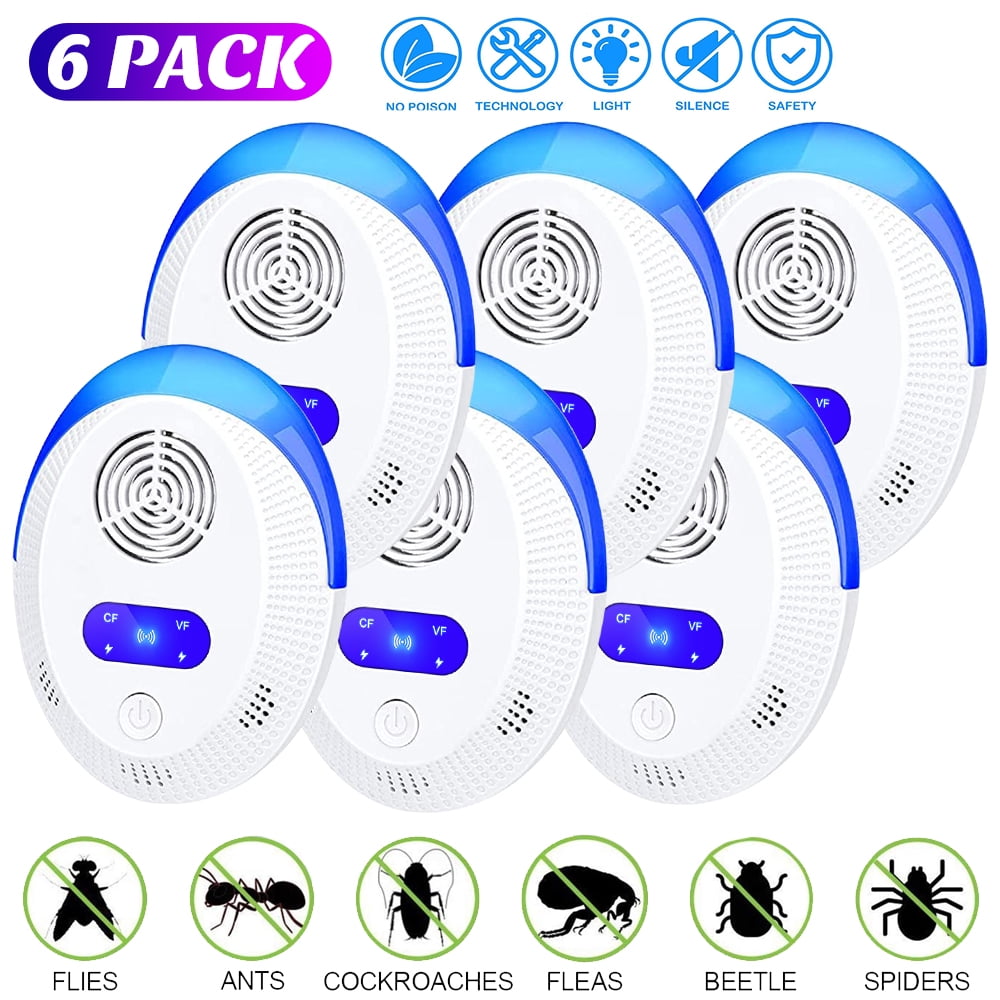 Ultrasonic Pest Repeller 6 Pack, Ultrasonic Frequency Conversion Insect ...