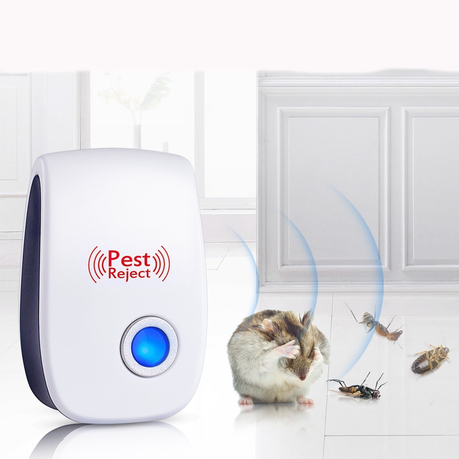 Ultrasonic Pest Repeller Electronic Mouse Repellers Pest Control Device ...