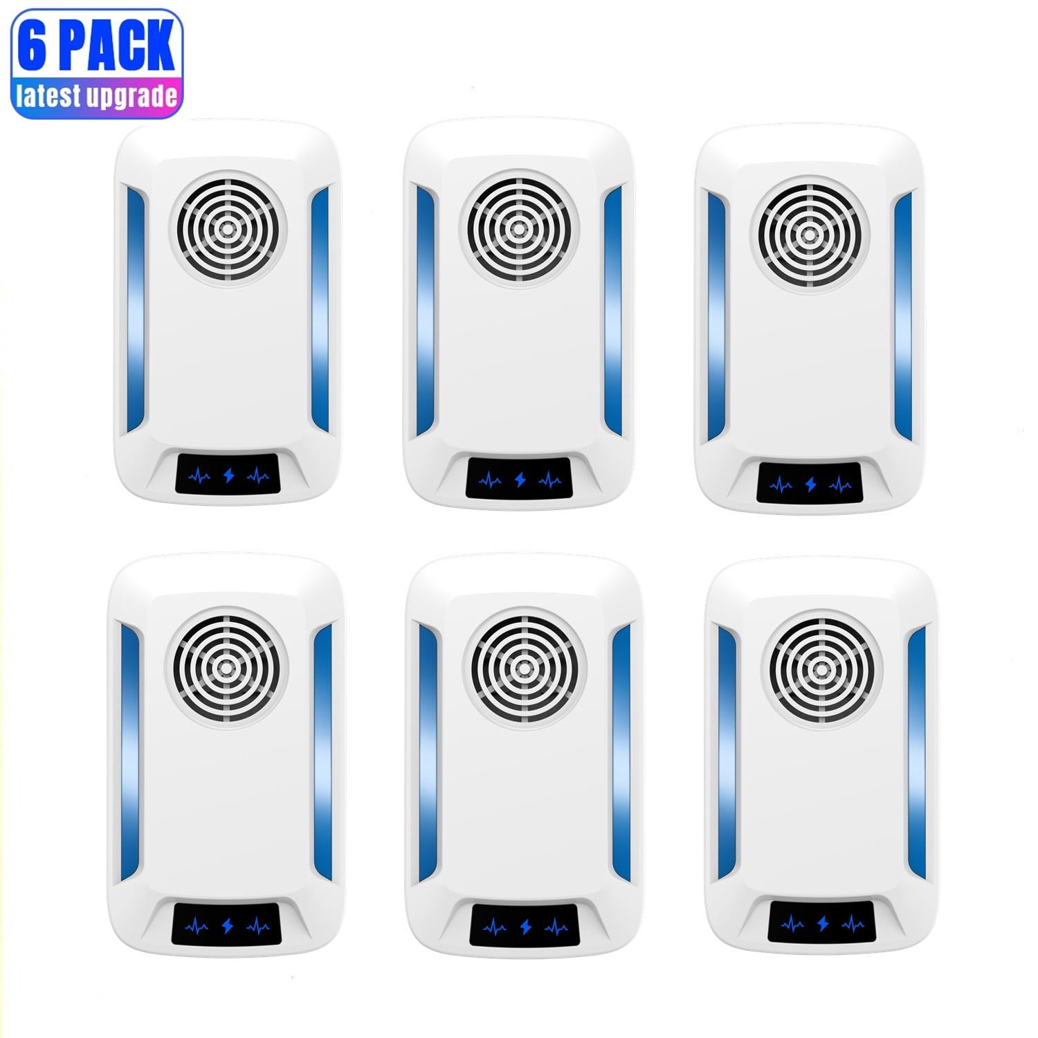 Ultrasonic Pest Repeller 6Pack, Indoor Electronic Repellent, Electronic ...