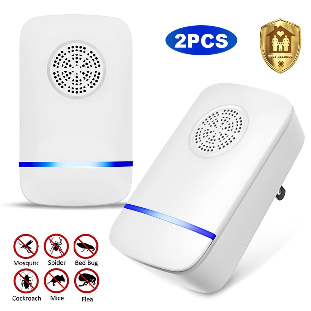 Ultrasonic Pest Repeller Indoor, 2 PACK Electronic Pest Repellent Plug ...
