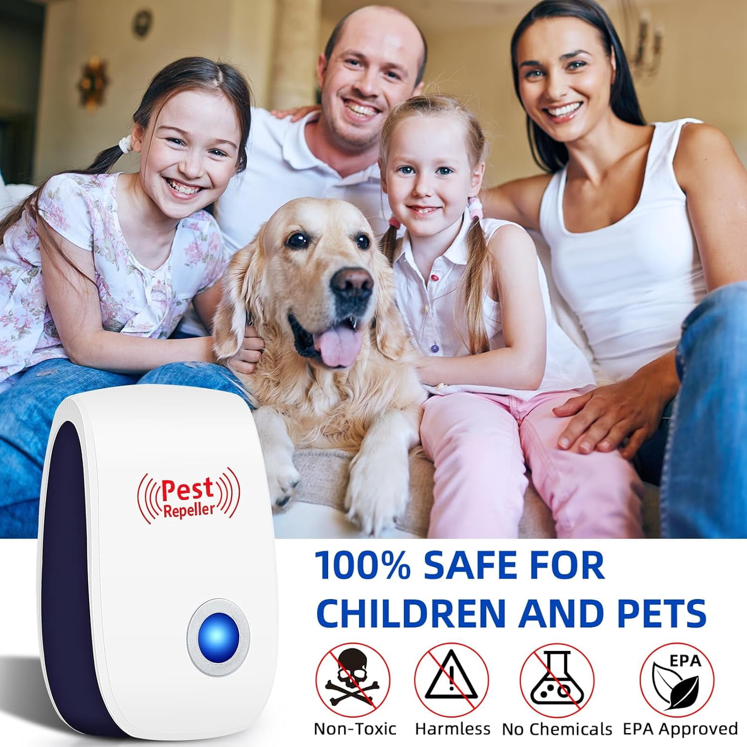 Jahy2Tech Ultrasonic Pest Repeller, 10 Pack, Indoor Rodent Repellent ...