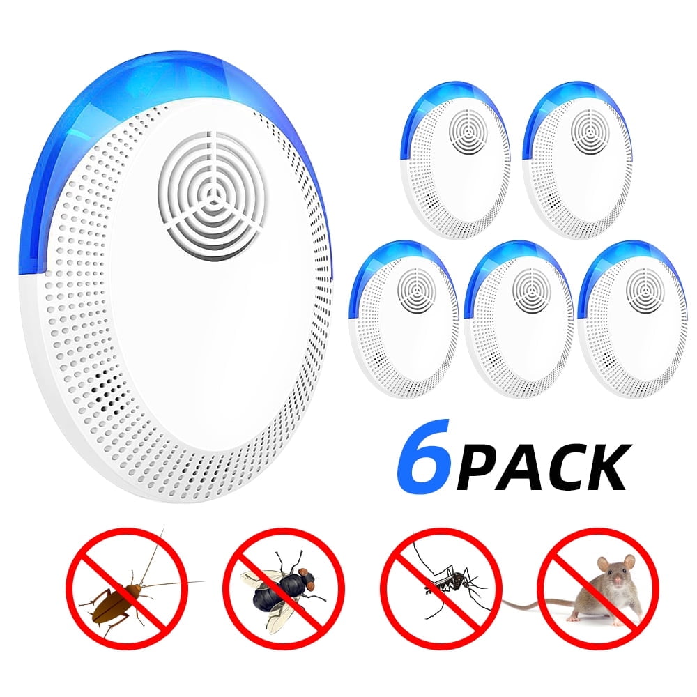 Ultrasonic Pest Repeller Pest Repellent 6 Pack, Pest Control Plug in ...