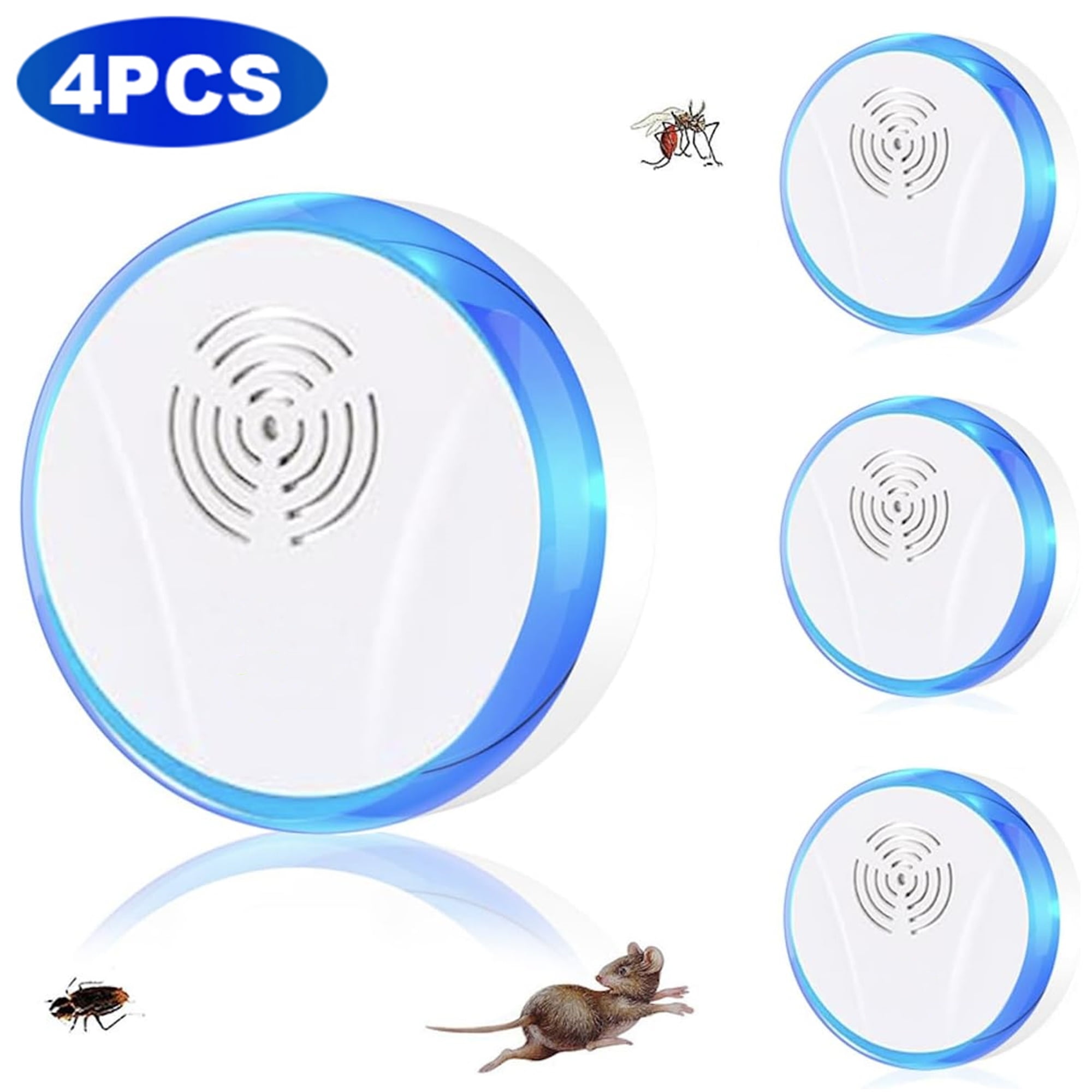 Ultrasonic Pest Repeller Plug in Indoor 4 Pack, Bug Plug in Repellent ...