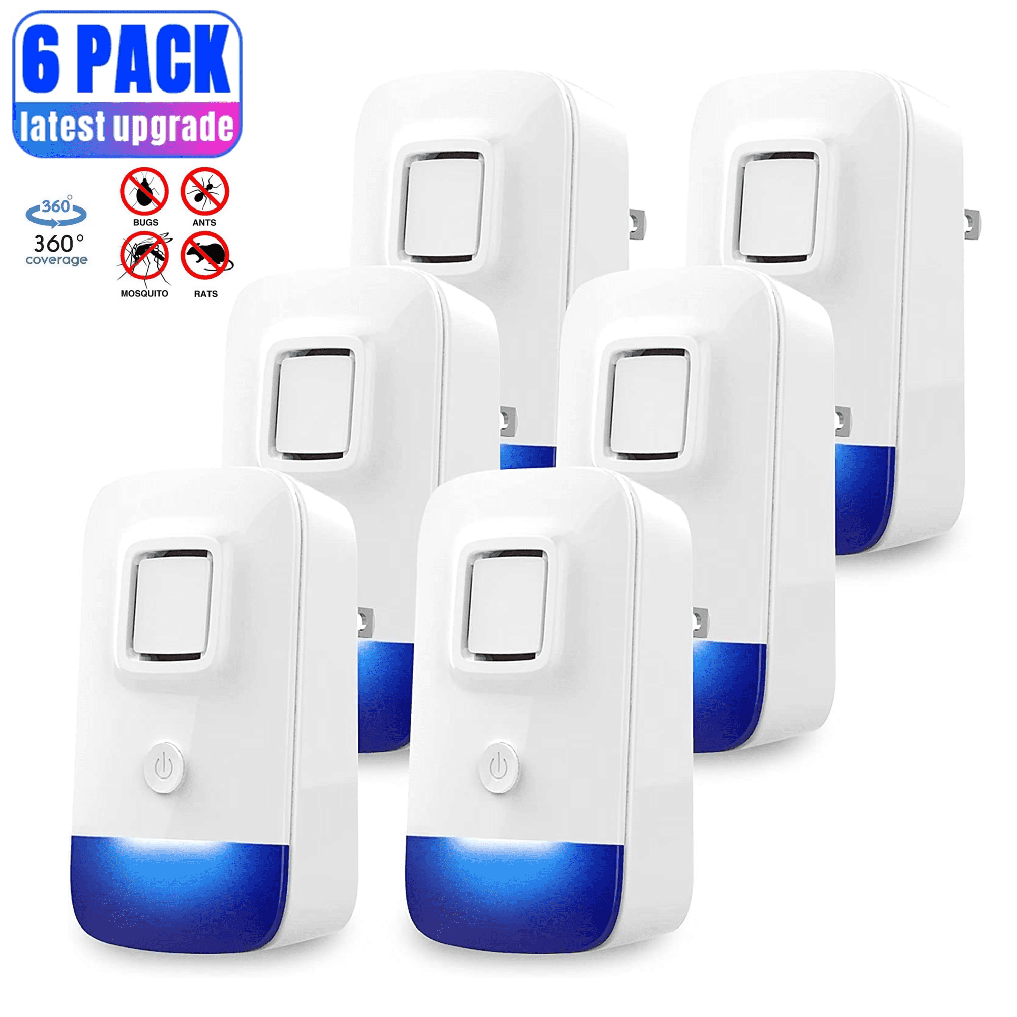 Ultrasonic Pest & insect Repeller, 6-Pack Powerful Pest Repellent ...