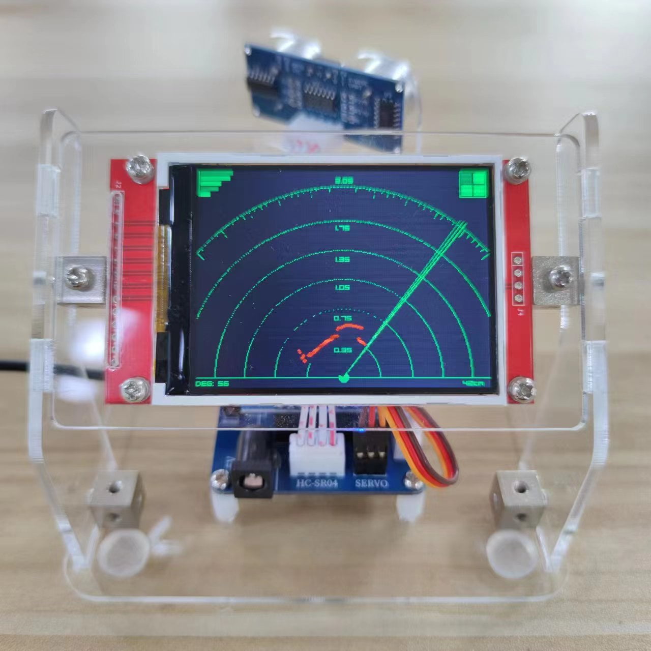 Ultrasonic Radar Scanner For RC Cars, RC Scale Model Accessory With LED ...