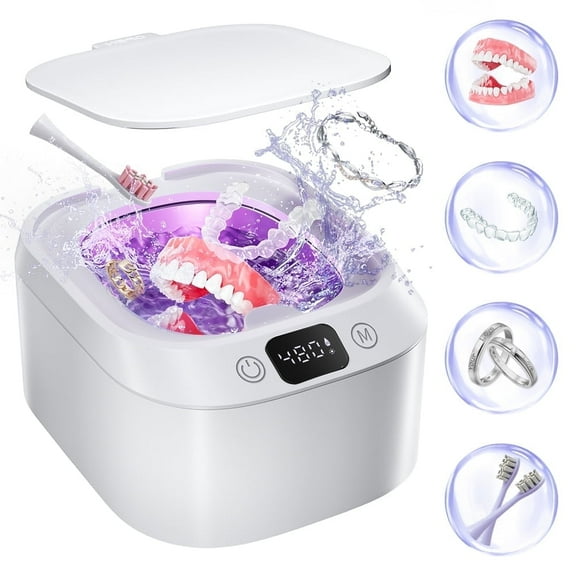 Dental Ultrasonic Retainer Cleaner Machine, 45kHz Dental Cleaning Pod ...
