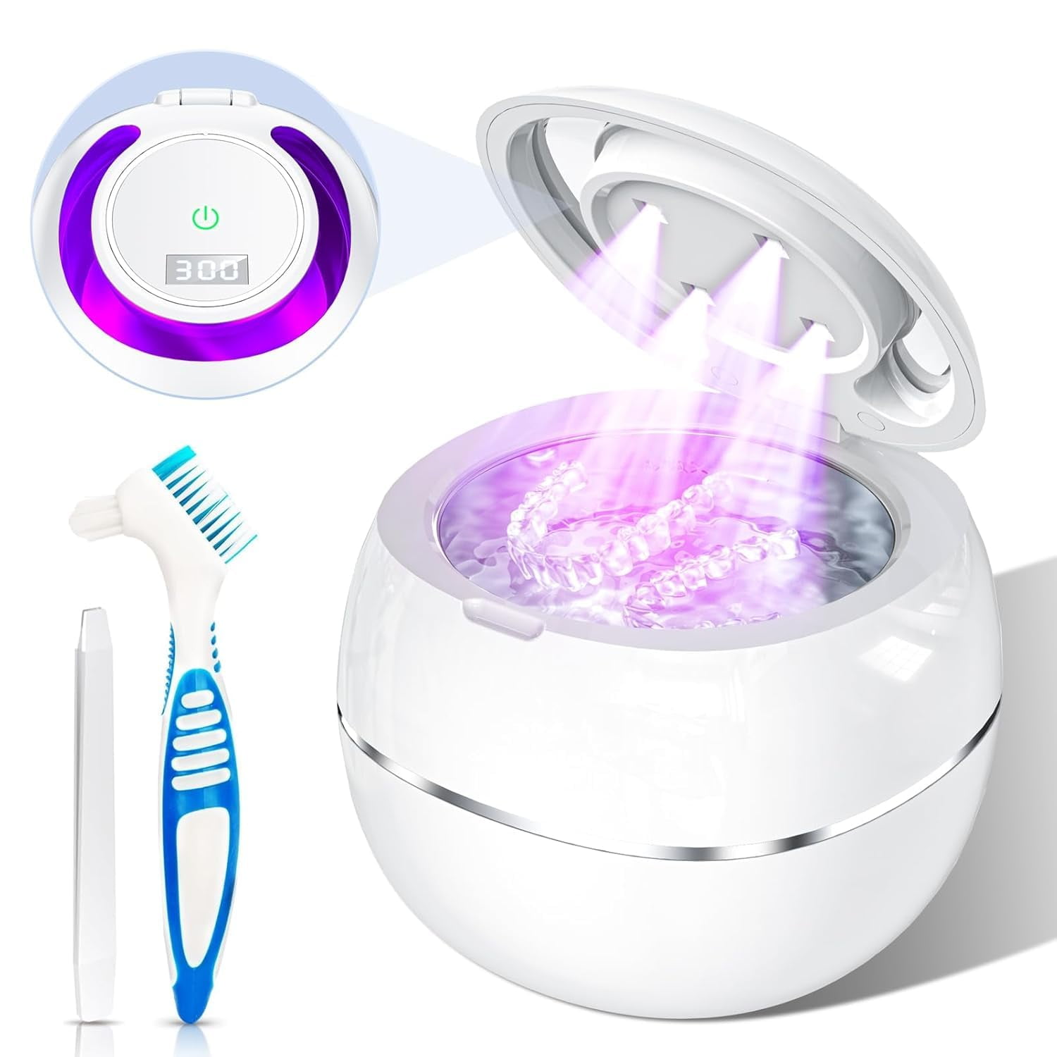 Ultrasonic Retainer Cleaner Machine YPF5 for Denture: 43kHz Ultra Sonic ...