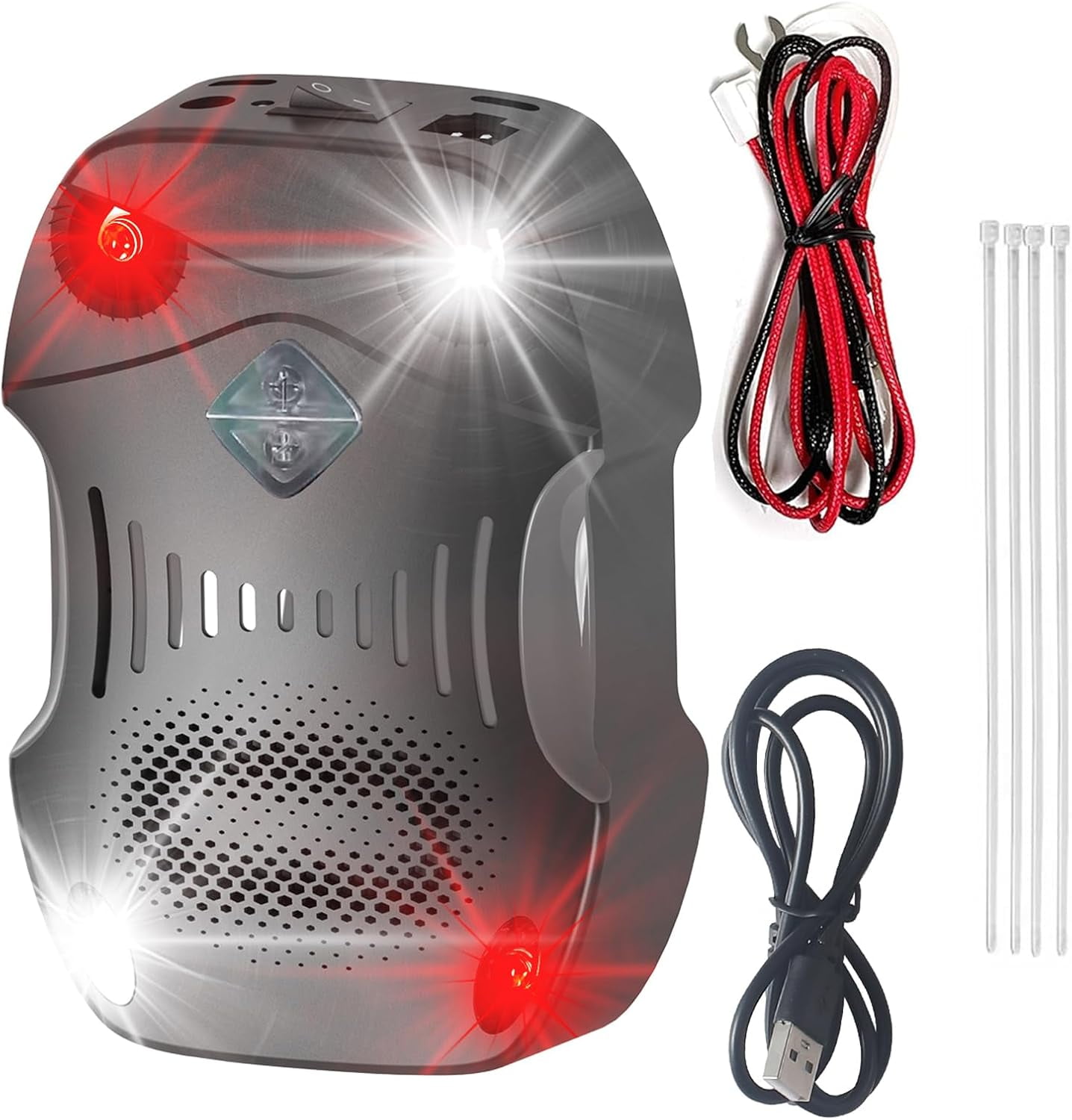 Ultrasonic Rodent Control Repeller, Under Hood Mice Repellent Battery ...