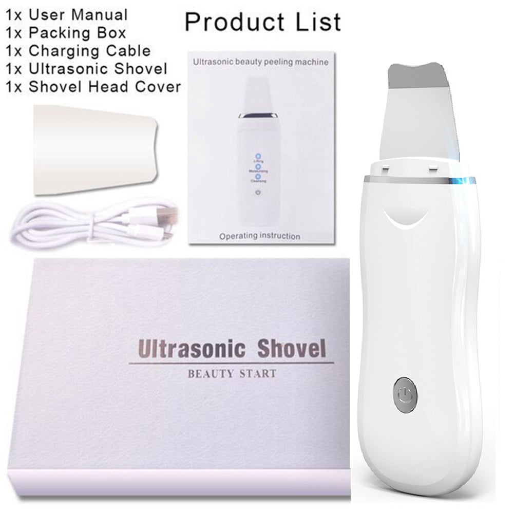Ultrasonic Skin Scrubber Acne Blackhead Removal Face Cleaning ...