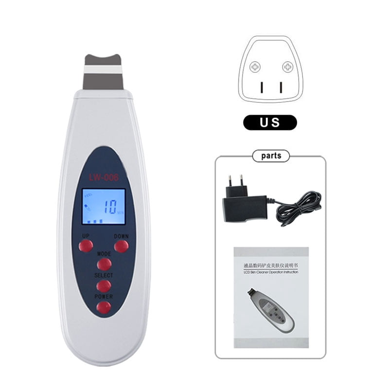 Ultrasonic Skin Scrubber Cleanser Face Cleaning Acne Removal Galvanic ...