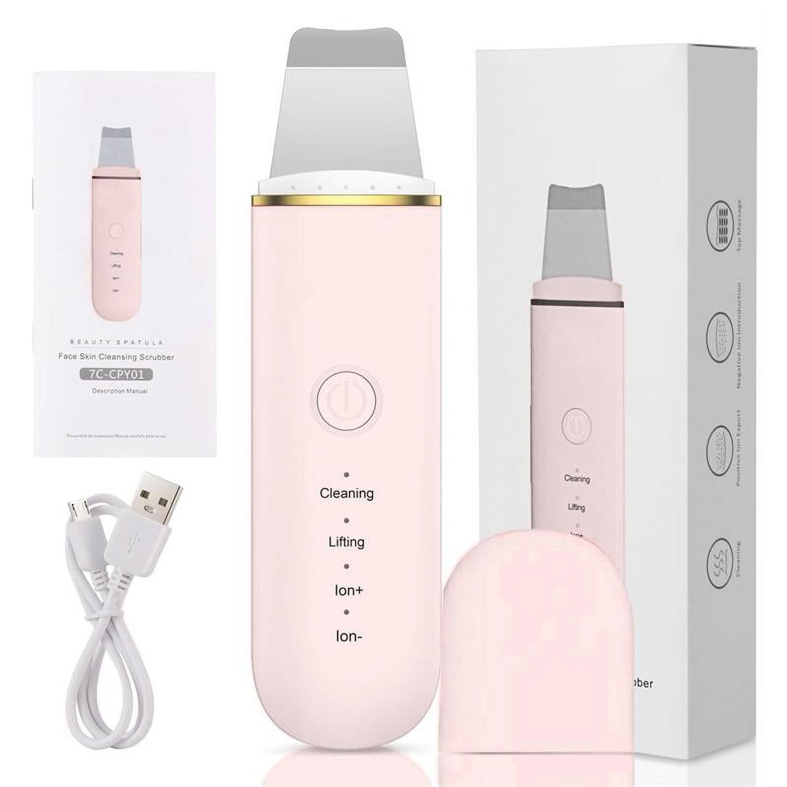 Ultrasonic Skin Scrubber Cosmetic Instrument Deep Cleansing Ultrasonic ...