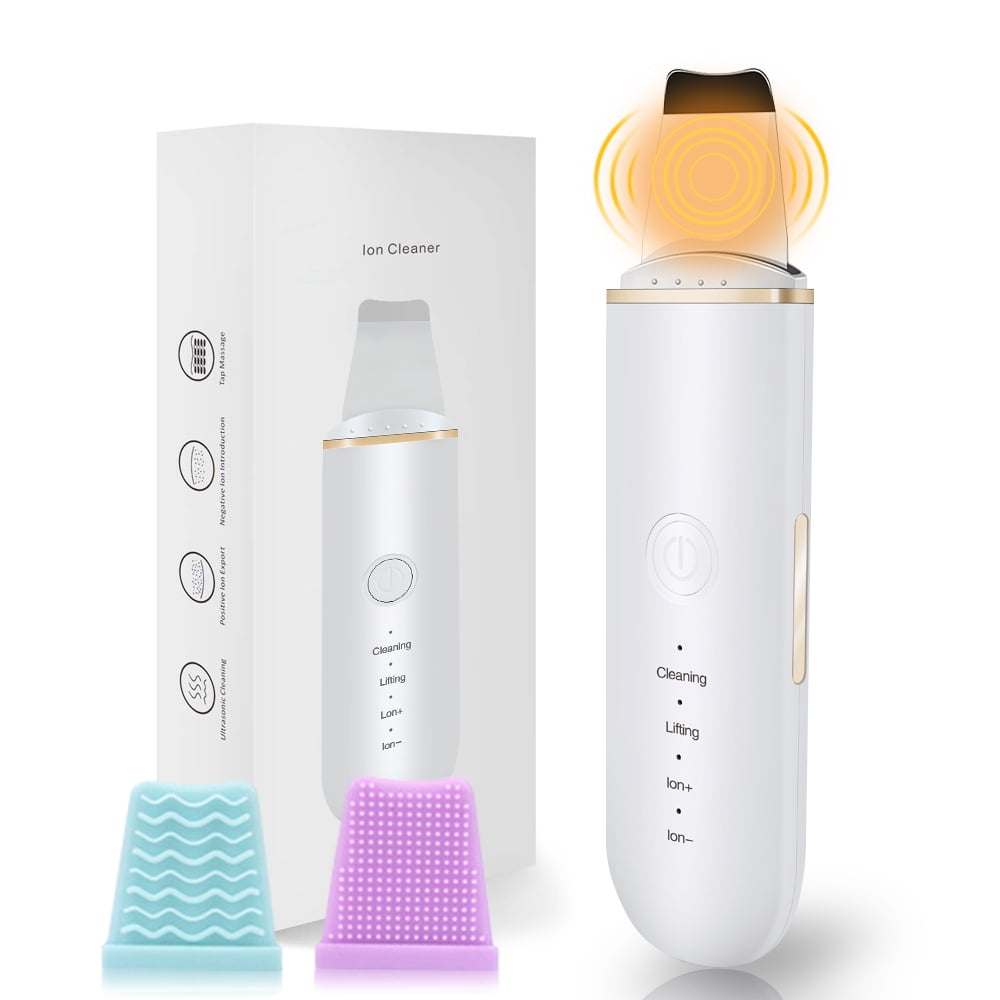 Ultrasonic Skin Scrubber Ion Deep Face Cleaner Blackhead Remover Face ...