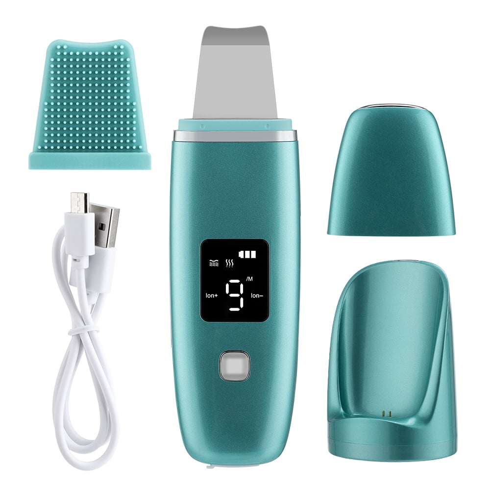 Ultrasonic Skin Scrubber Lift Machine LCD Digital Deep Face Cleaning ...