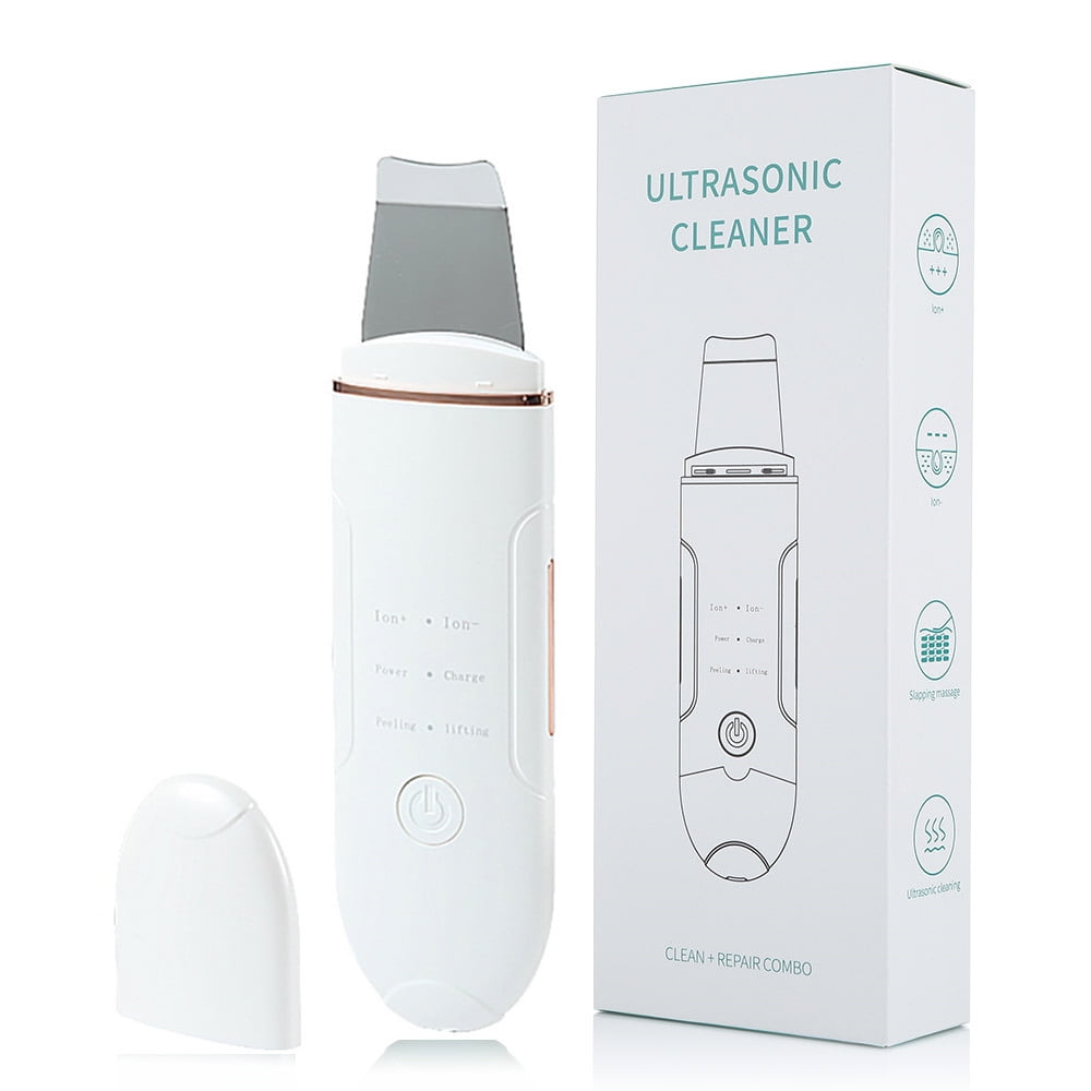 Ultrasonic Skin Scrubber Spatula Ultrasound Ion Deep Facial Cleansing ...