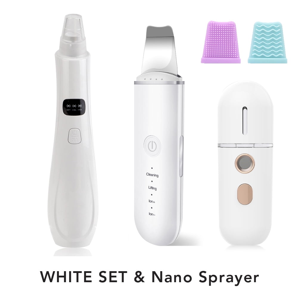 Ultrasonic Skin Scrubber Vibration Face Spatula Blackhead Remover ...