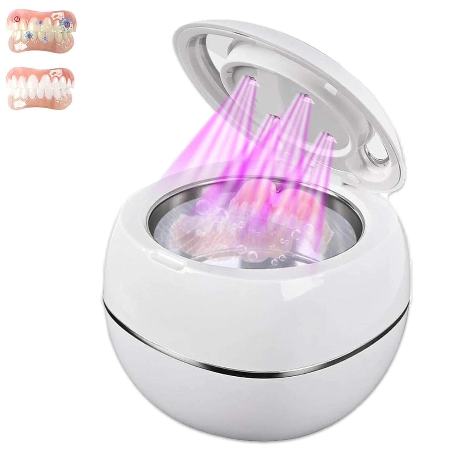 Ultrasonic UV Denture Cleaning Dome, Upgraded Retainer Cleaner for ...