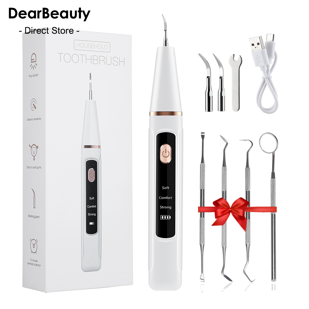 Ultrasonic dental scaler electric sonic teeth plaque cleaner dental ...