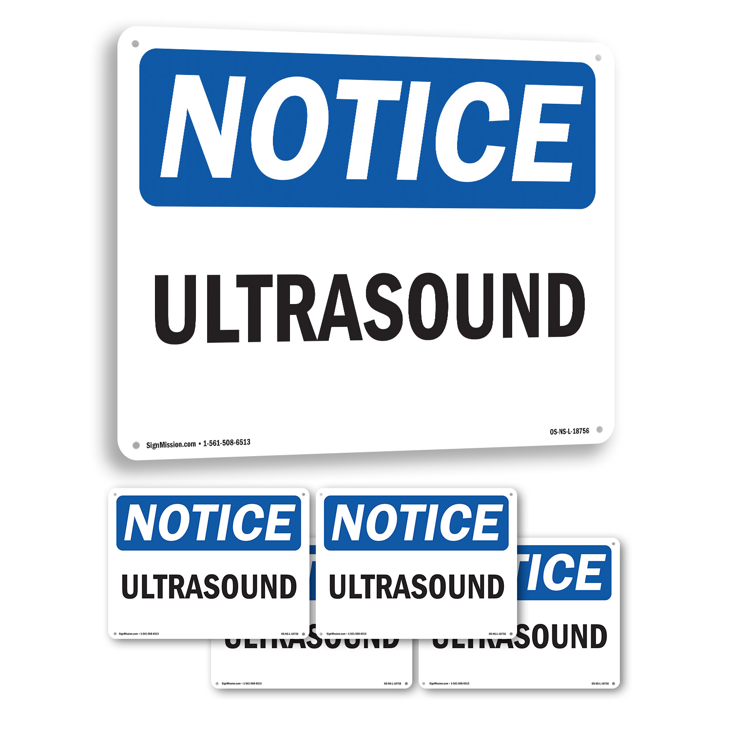 Ultrasound OSHA Notice Aluminum Sign 14 Inch x 10 Inch - 5 Pack ...