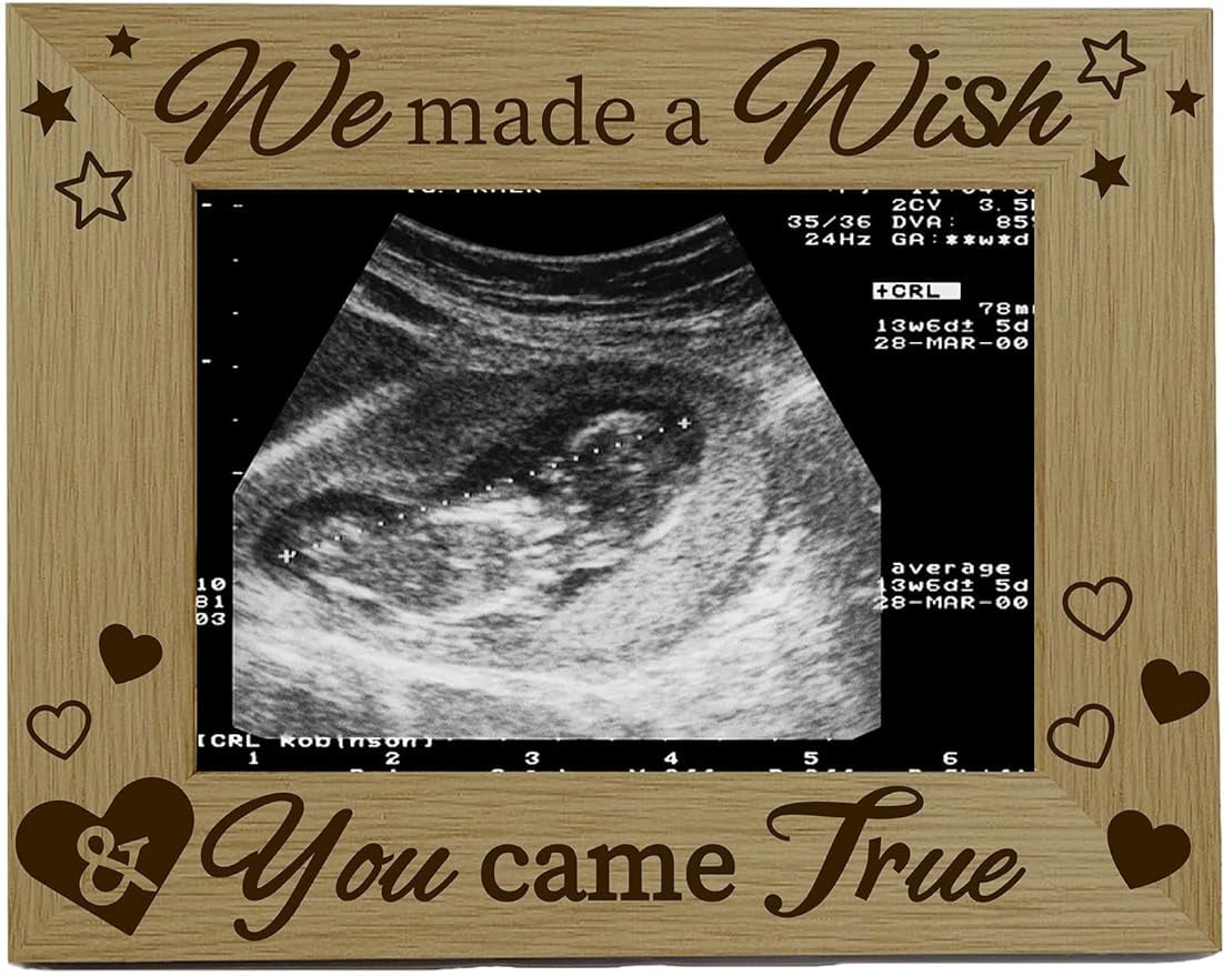 Ultrasound Picture Frame Sonogram Wood Photo Frames Engraved Display ...