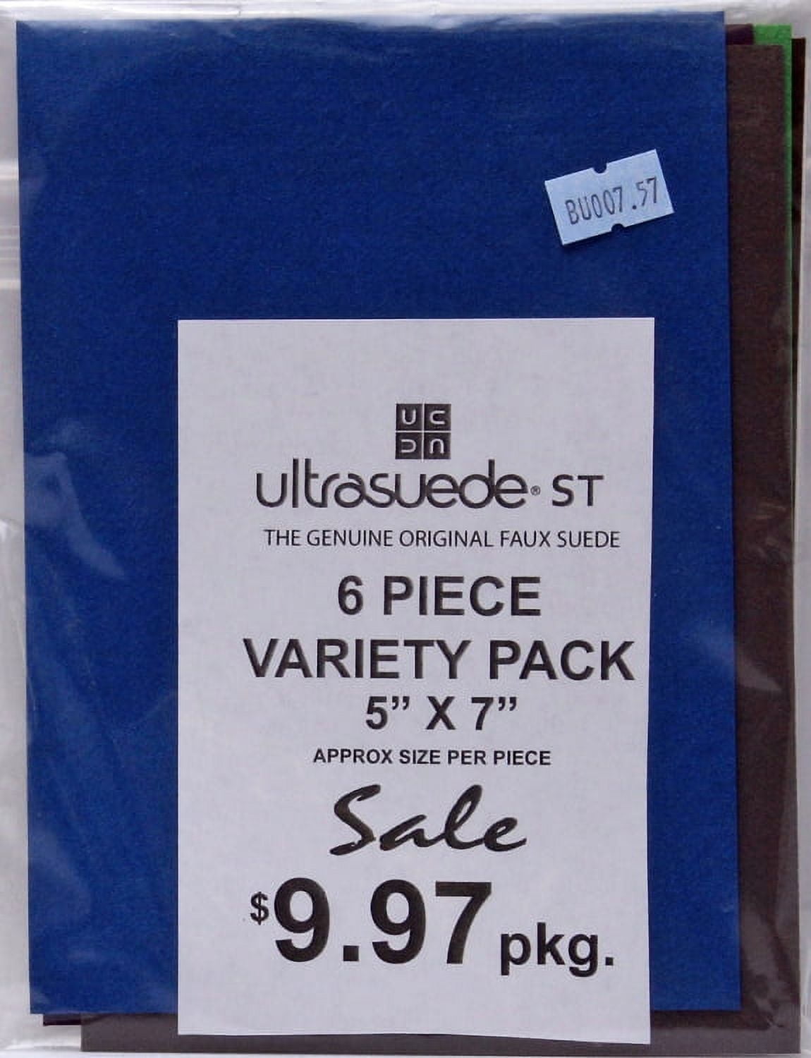 Ultrasuede(R) ST (Soft) 6 Piece Variety Pack - Assorted 5"x 7" Precuts ...