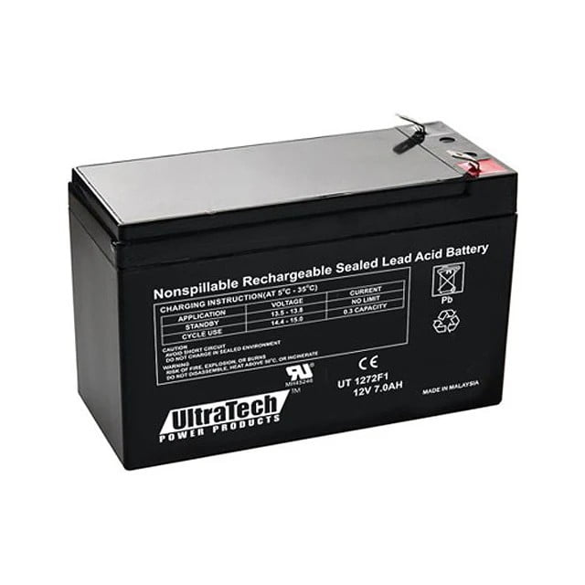 Ultratech UT1270 Rechargeable Security Device Battery, 7000mAh 12V DC ...