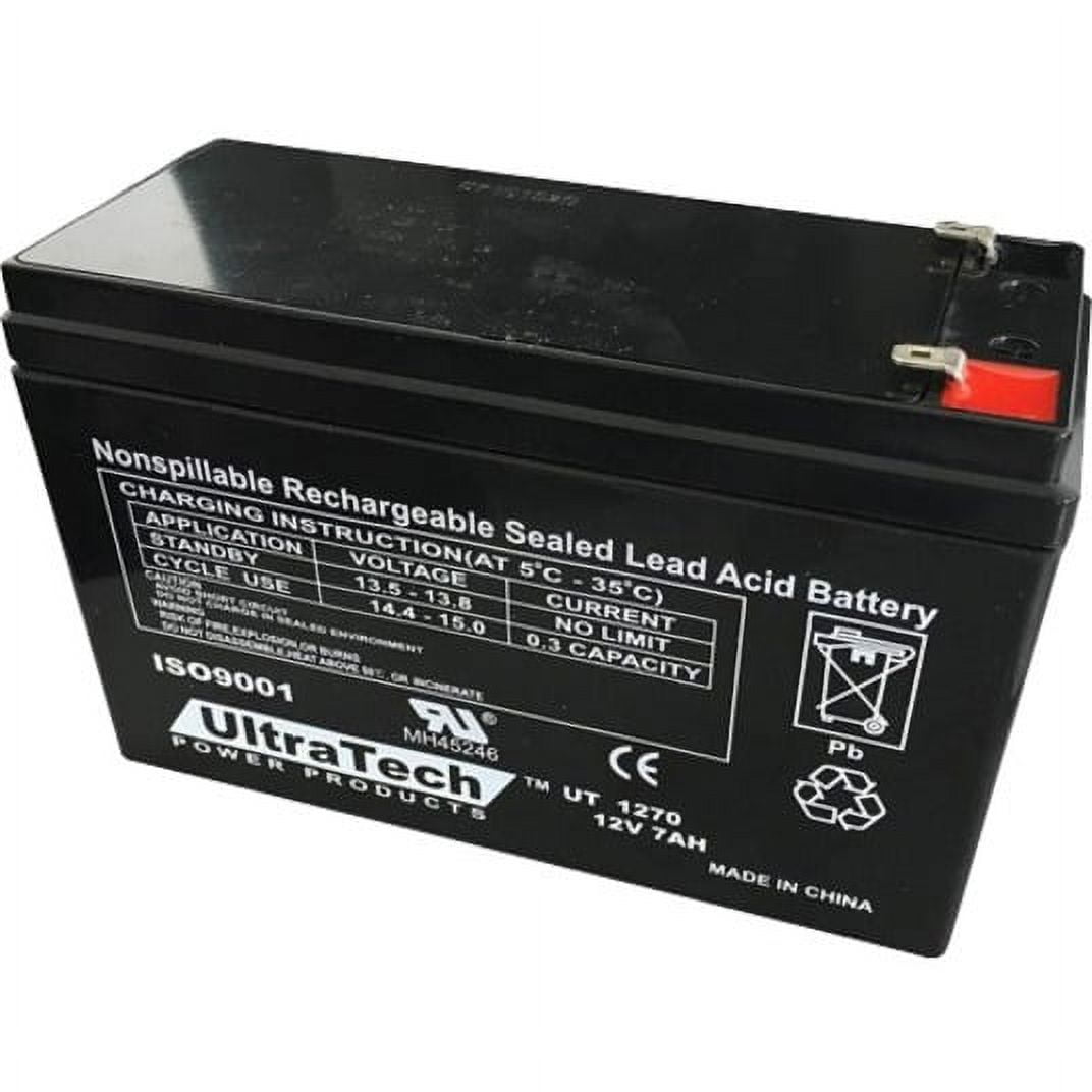 Ultratech UT1270 Rechargeable Security Device Battery, 7000mAh 12V DC ...