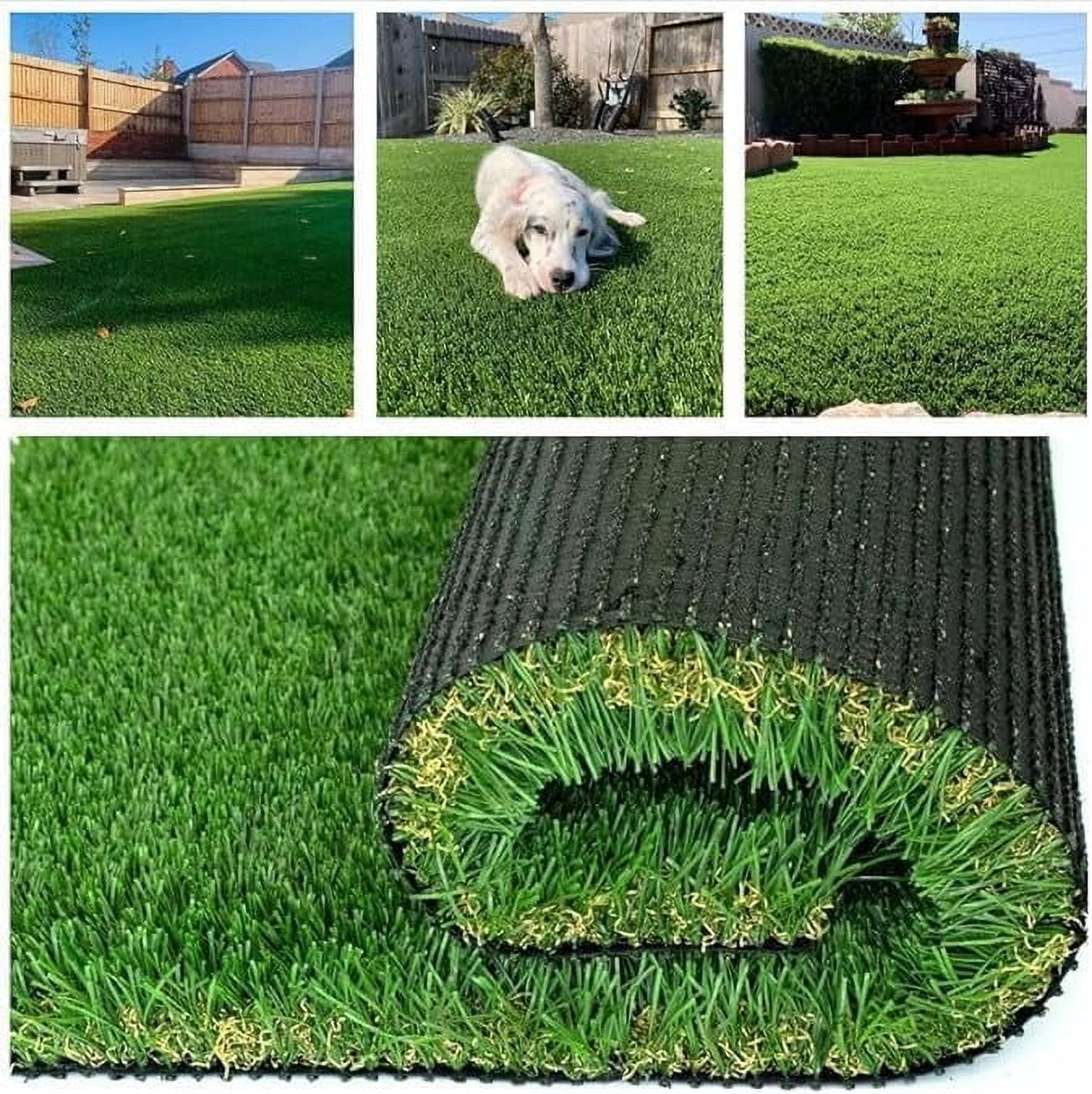 Ultrathick Artificial Grass Turf,1.77 Inch High Dense W Shape Grass ...