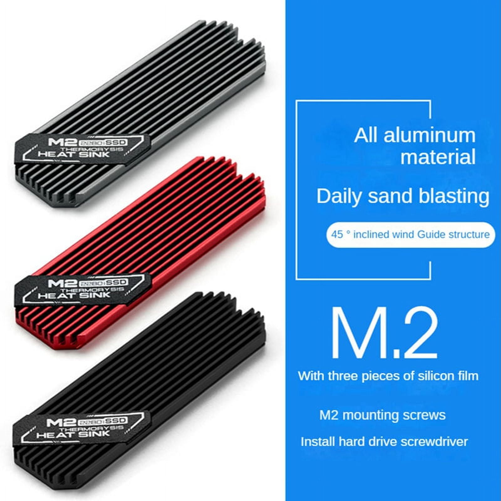 Ultrathin M.2 SSD Heat Sink M2 2280 Solid State Hard Disk Aluminum ...