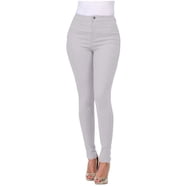 EOM Women's Stretchable High Rise Denim, Pull-On Jeans with Side ...