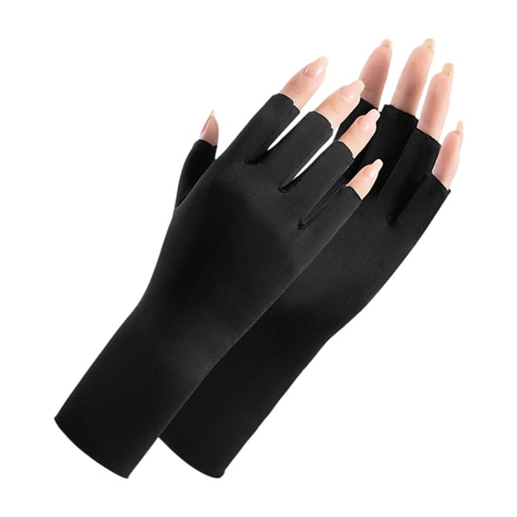 Ultraviolets Blocking Fingerless Gloves Cooling Mesh Design Anti ...