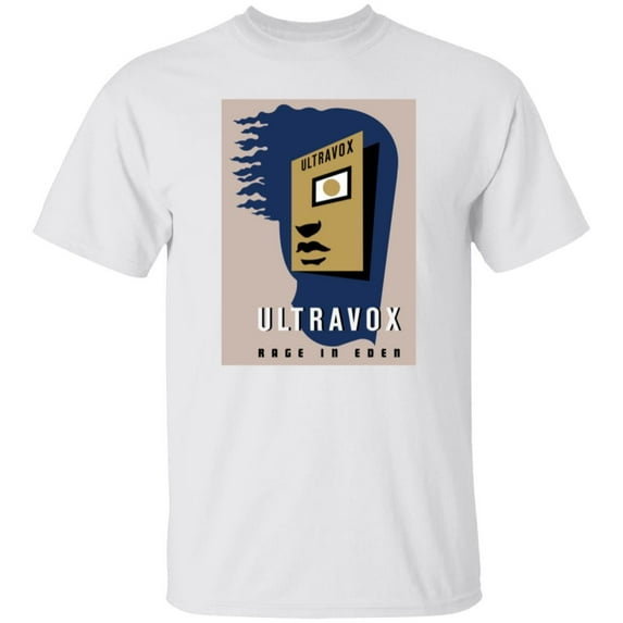 Ultravox T-Shirt | Rage In Eden Album Cover Art - Walmart.com