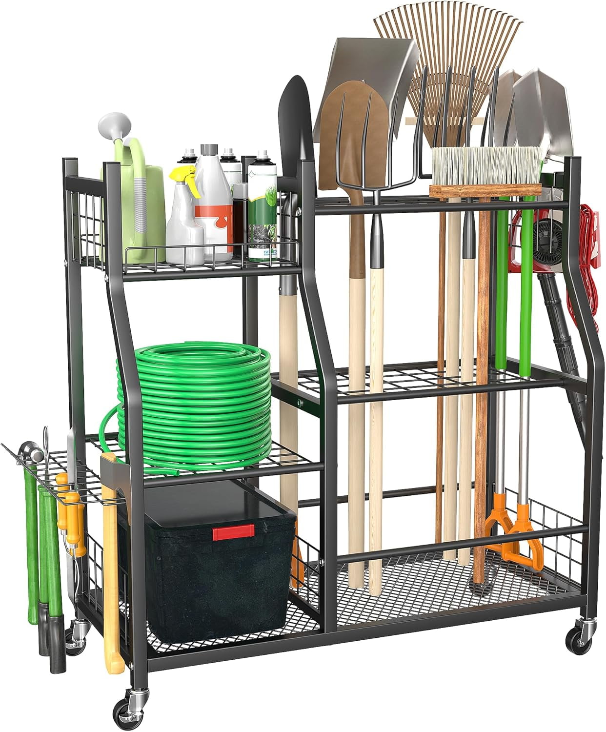 Ultrawall Garden Tool Organizer, Yard Tool Storage Rack for Garage ...