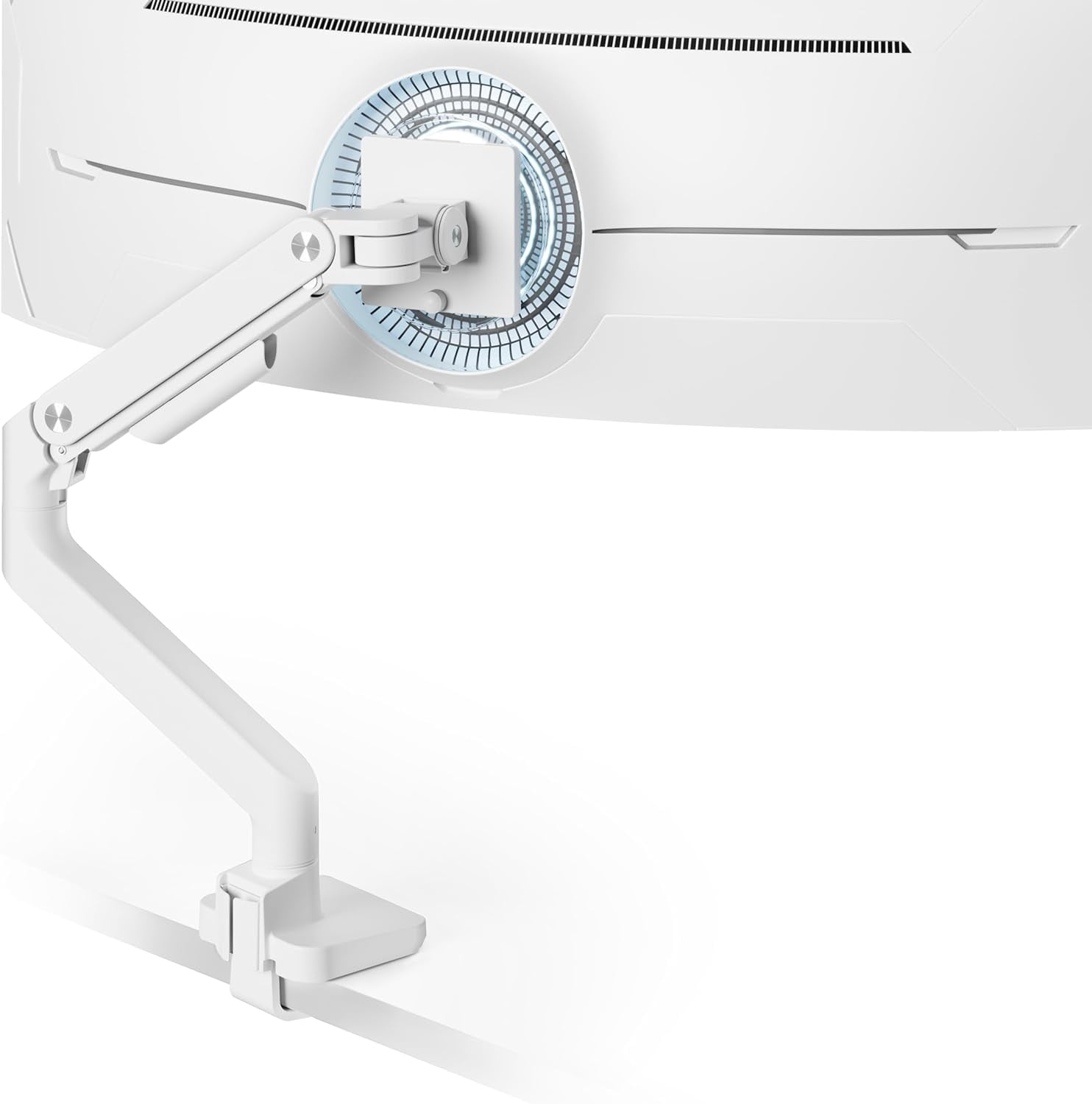 Ultrawide Monitor Arm White for 17 to 49 Inch Heavy Duty Curved Screen ...