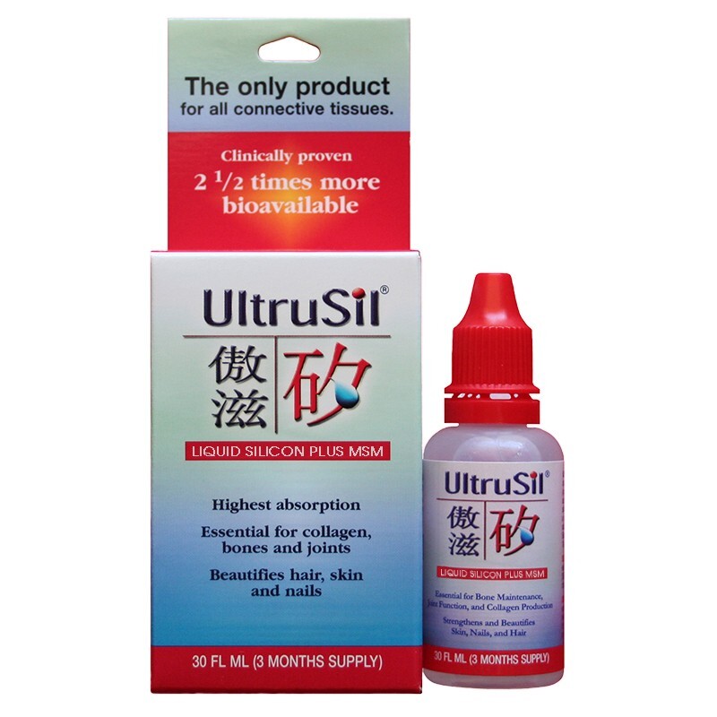 UltruSil 30ml Liquid Silicon Plus MSM by Auspicious Group 3 Months ...