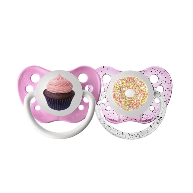 Ulubulu Cupcake/Donut Pacifiers, 6-18 Months, 2-Pack - Walmart.com
