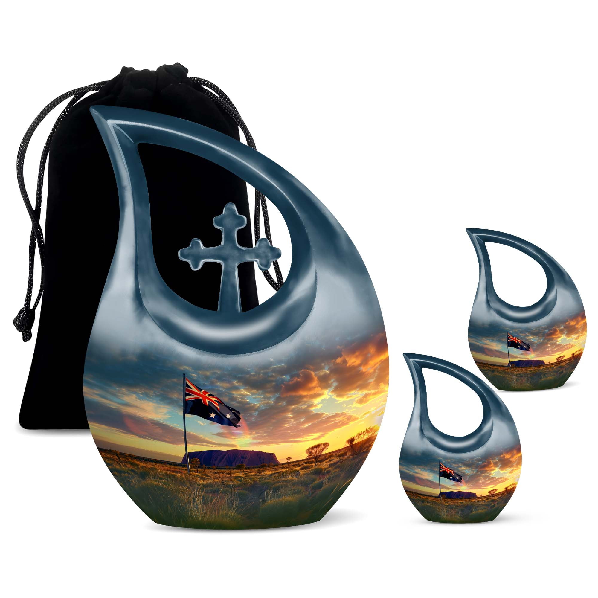 Uluru Under The Australian Urn - Ashes Holder For Cremation Urns ...