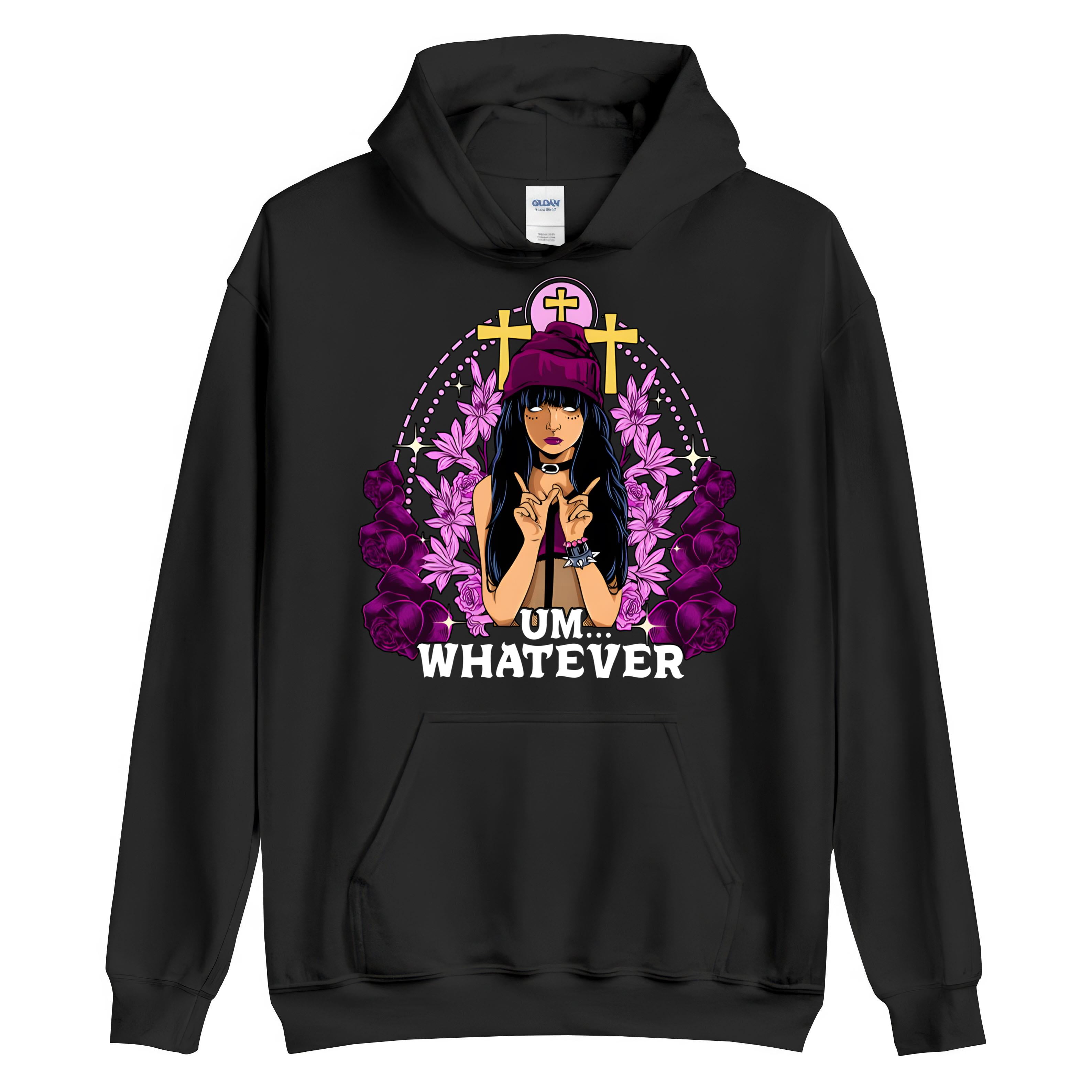 Um Whatever Goth Emo Girl T-Shirt, Gothic Aesthetic Emo Tee, Dark ...